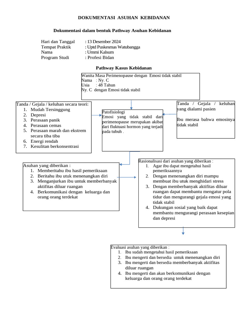 Pathway Asuhan Perimenopause dan Insomnia | PDF