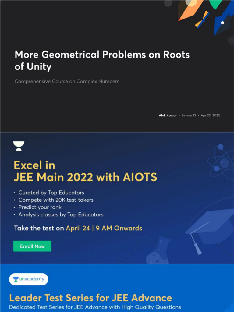 More_Geometrical_Problems_on_Roots_of_Unity_with_anno | PDF