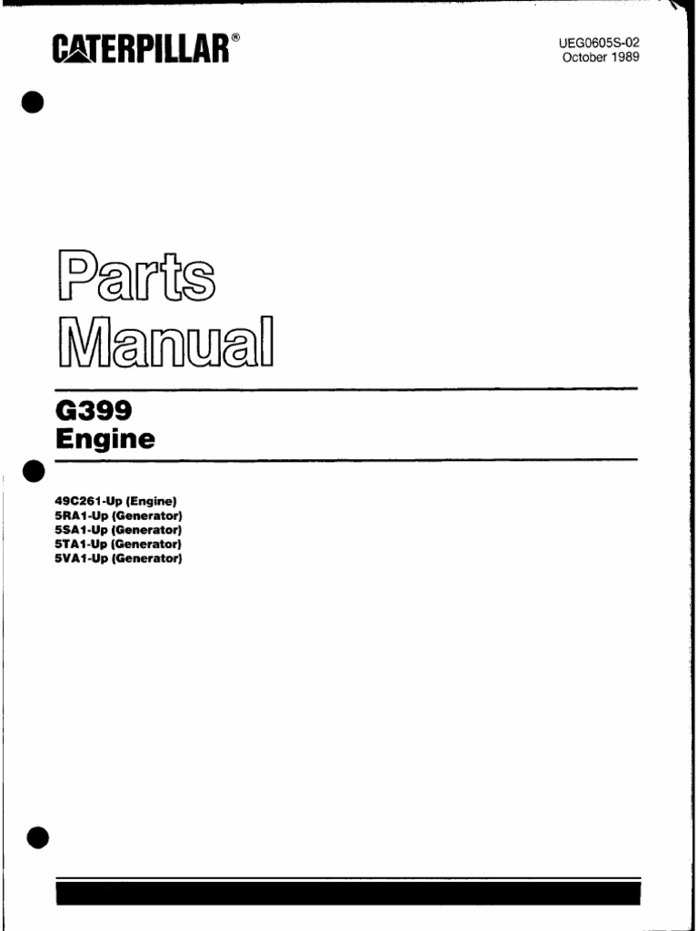 G399 Parts - 1989 | PDF