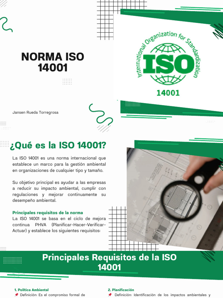 Norma Iso 140001 | PDF | Planificación | Entorno natural