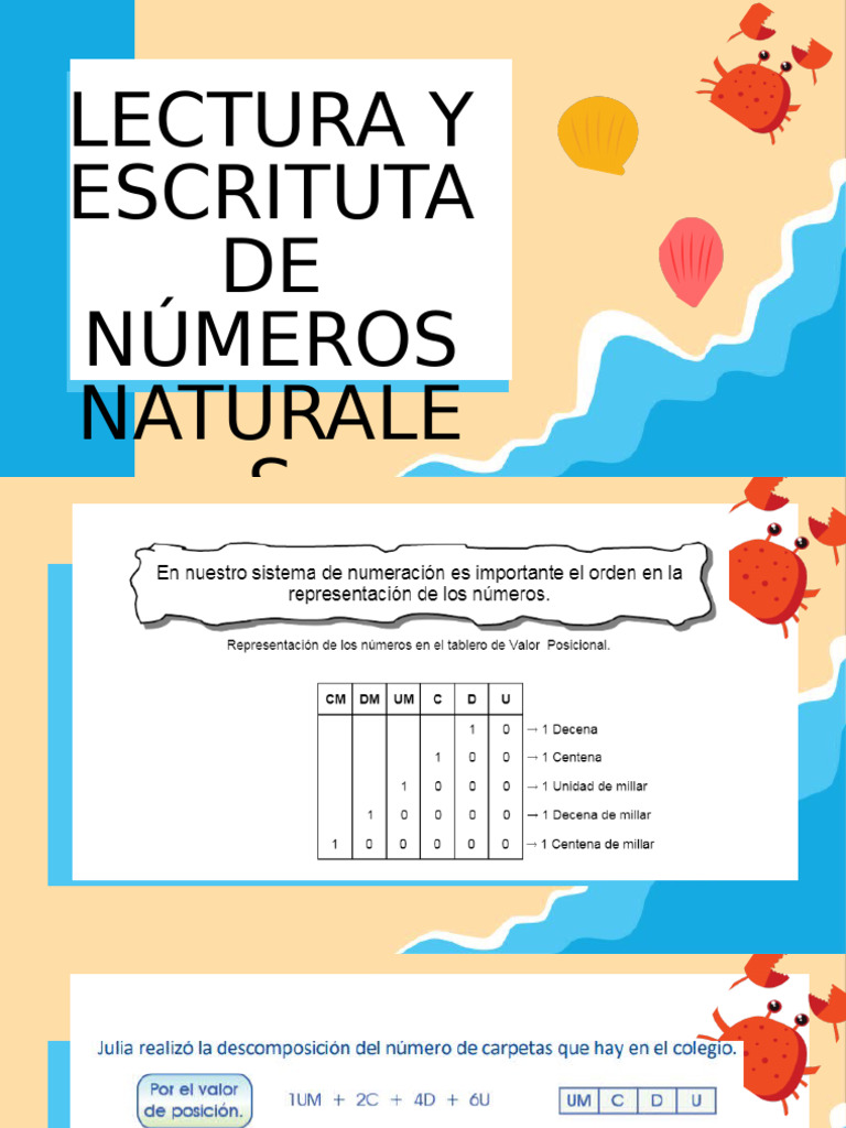Escritura y Lectura de Número Naturales | PDF