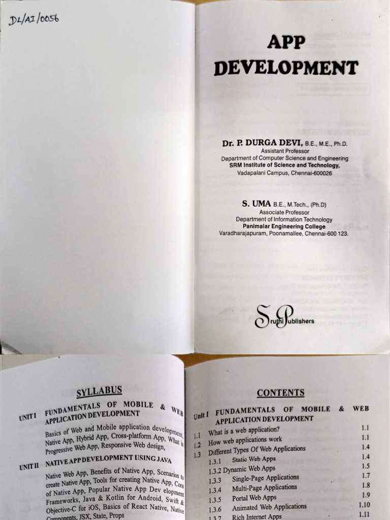 Unit 1 - App Development | PDF