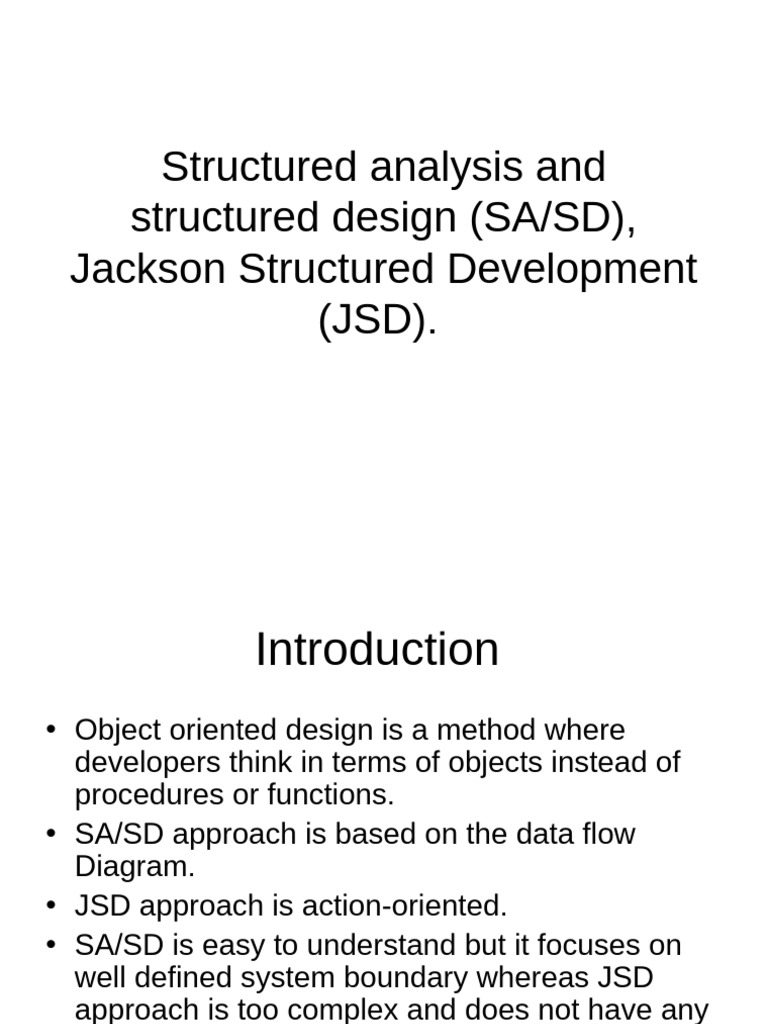 Structured Analysis and Structured Design (SA | PDF | Information ...
