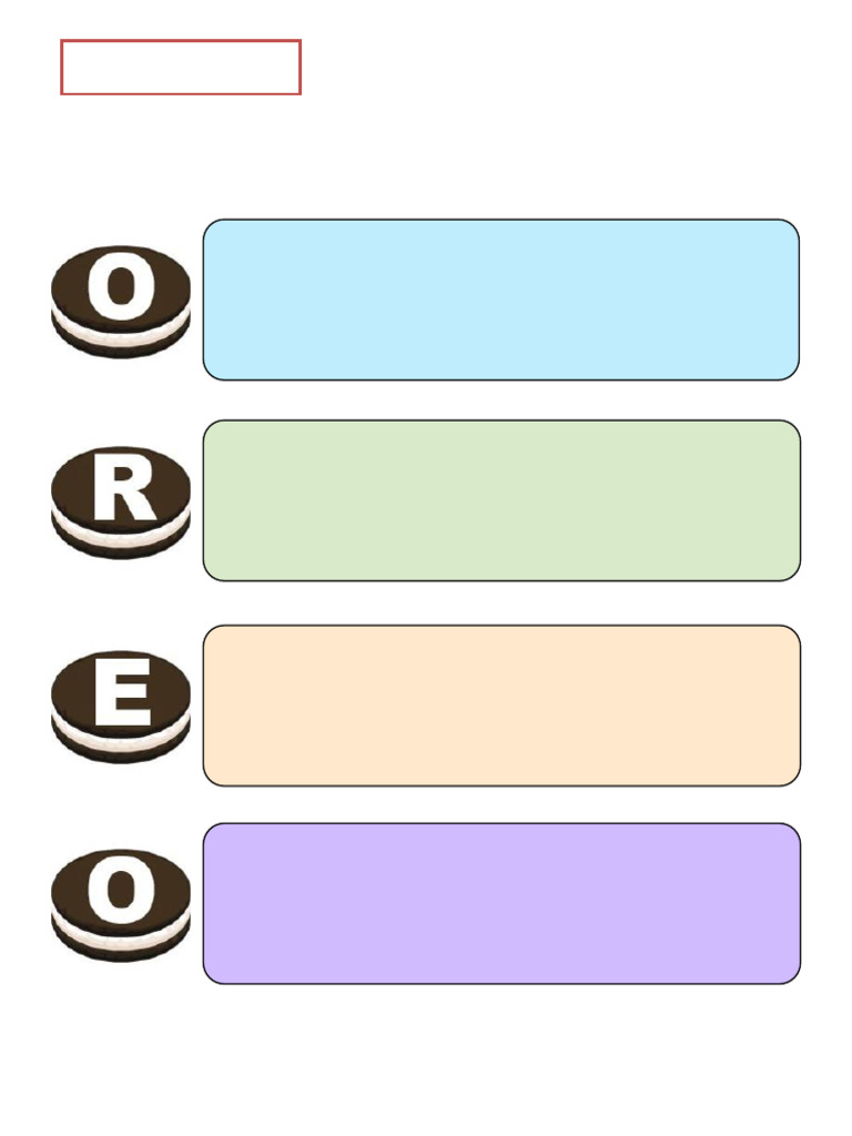 Oreo Opinion Writing Guide | PDF