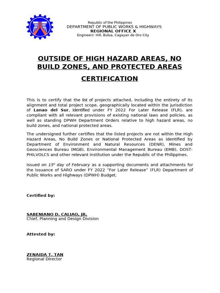 No Build Zones | PDF