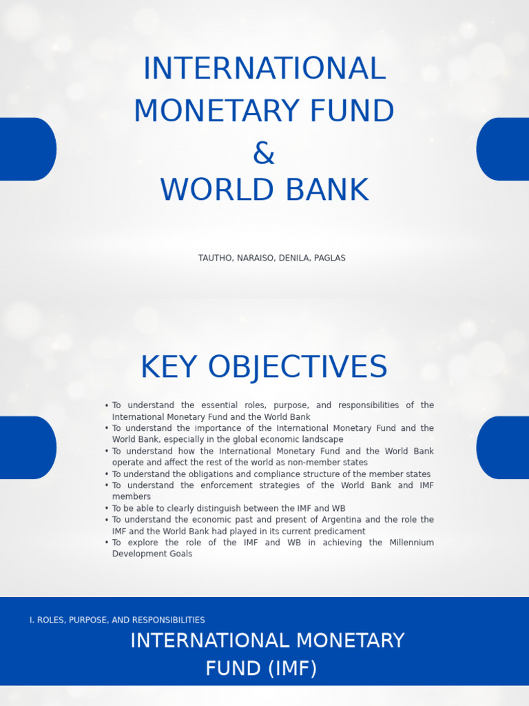Imf & WB | PDF | International Monetary Fund | World Bank