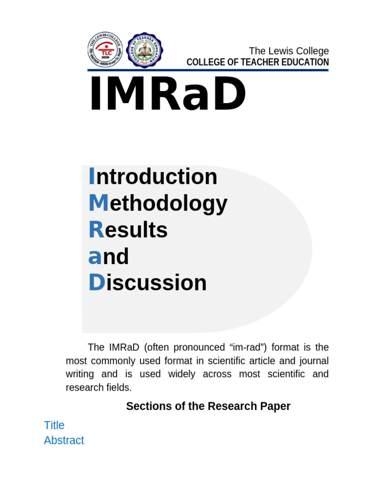 IMRaD Format | PDF