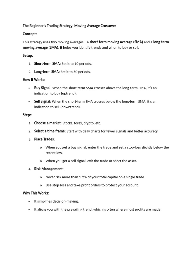 Beginner's Guide to Moving Average Trading | PDF