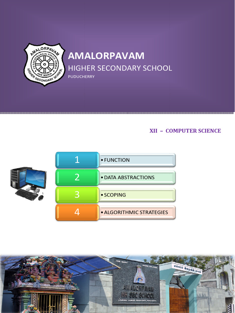 Xii Cs Chapter 1 To 4 Notes Pdf Scope Computer Science Parameter Computer Programming