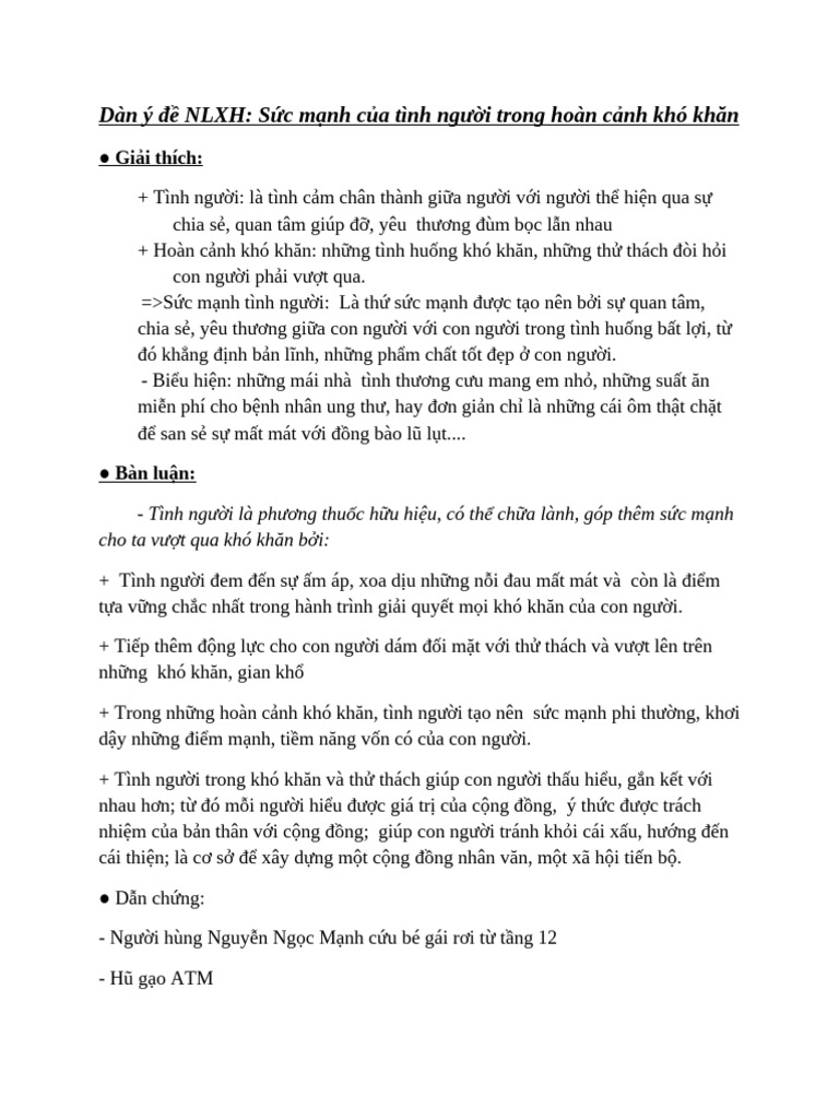 NLXH-sức-mạnh-tình-người | PDF