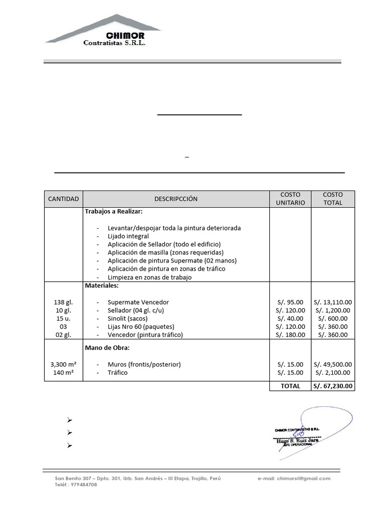 Presupuesto Edificio | PDF