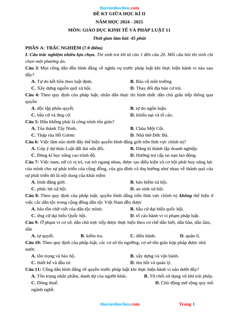 Dektragk HK2 KTPL 11 KNTT Nam 24 25 | PDF