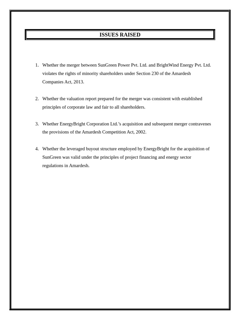 Issues Raised and Prayer | PDF