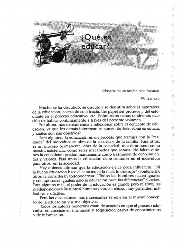 Qué Es Educar | PDF