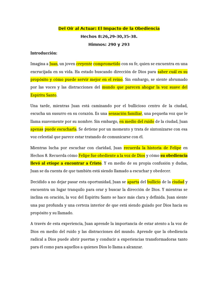 Sermón Hechos 8 | PDF | Jesús | Dios