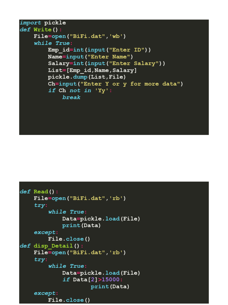 Write: Open Int Input Input Int Input Dump Input | PDF