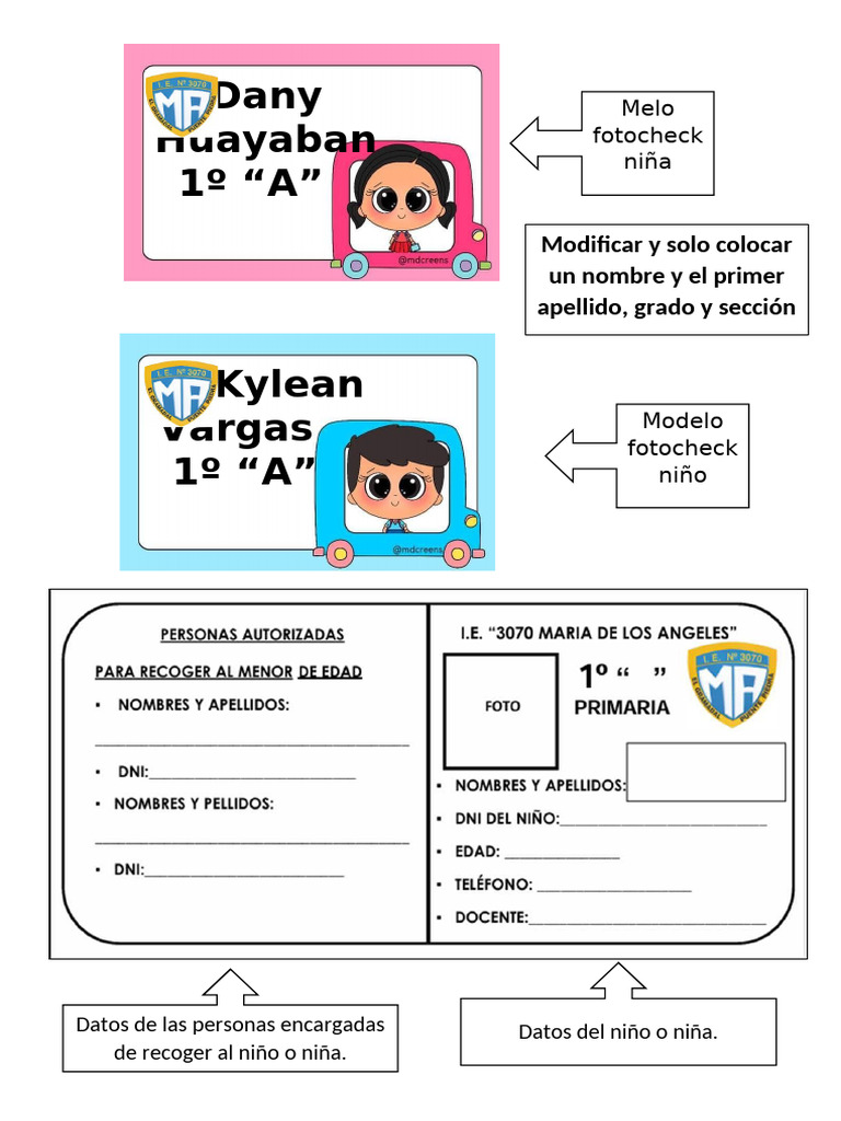 Solapín y Fotocheck 1.0 | PDF
