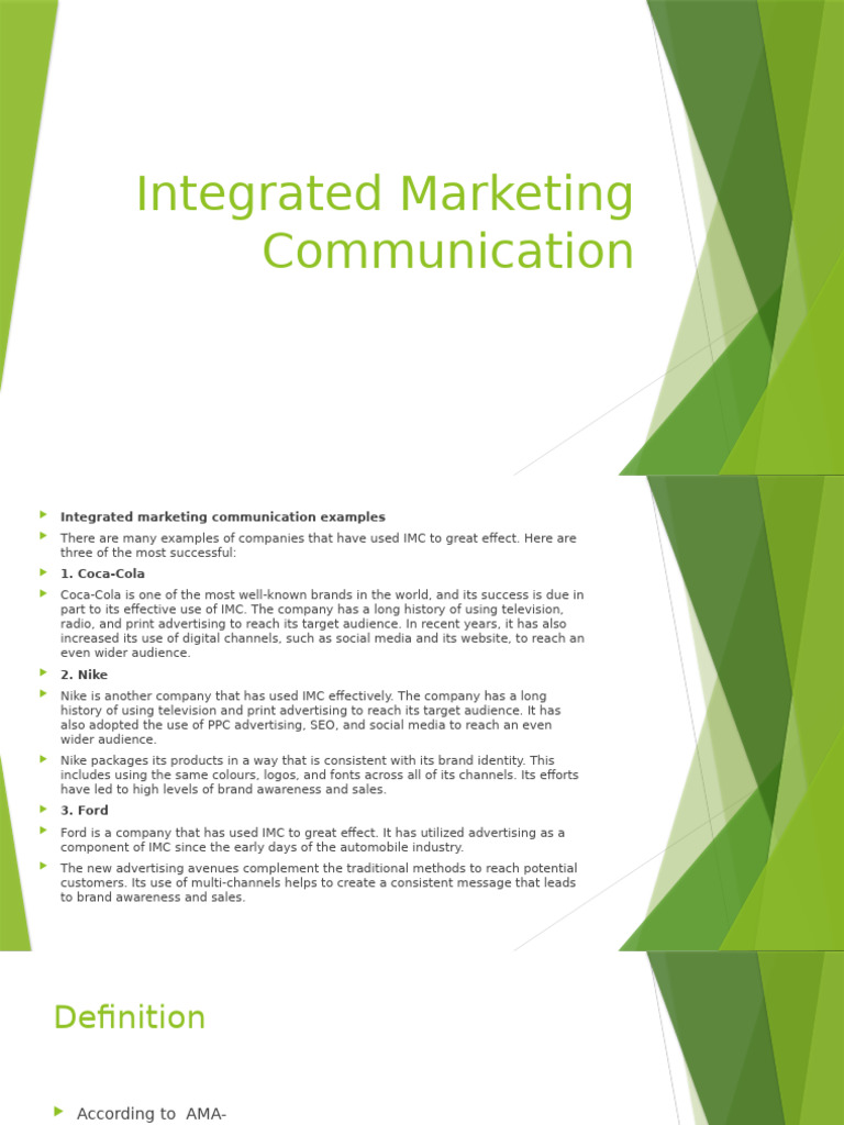 Integrated Marketing Communication | PDF | Marketing Communications | Brand