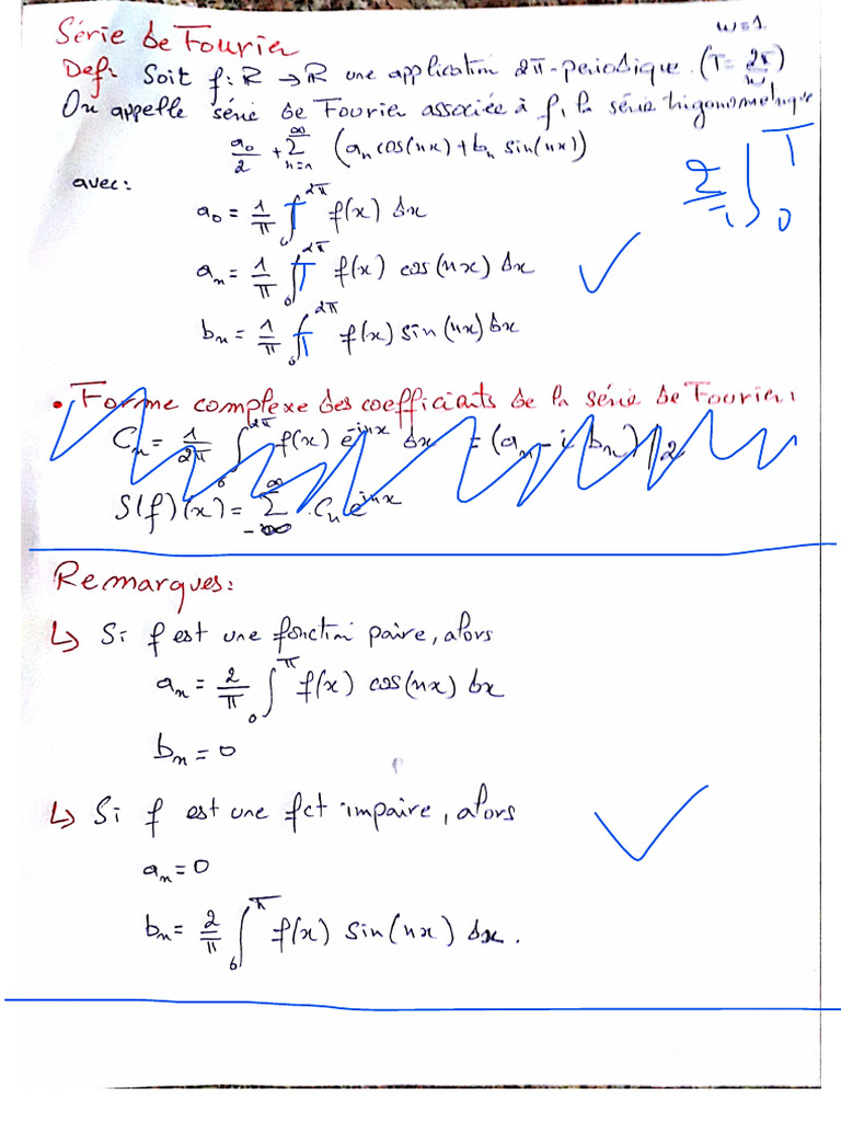 TD Séries de Fourier CORR | PDF
