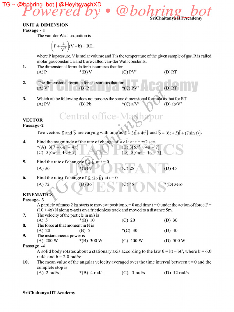 @bohring Bot @HeyitsyashXD @bohring Bot 300 IMPORTANT QUESTIONS | PDF