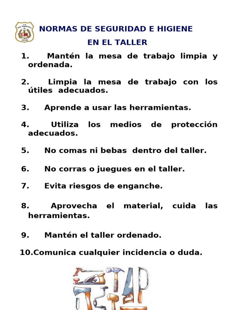Normas de Seguridad e Higiene | PDF