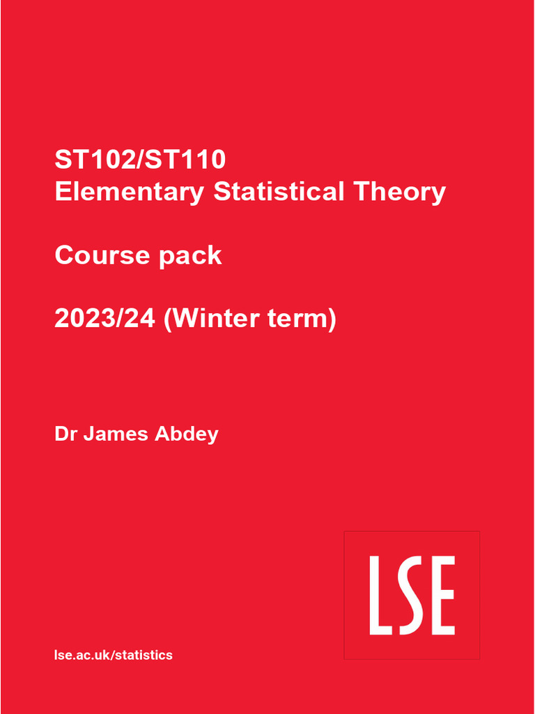 WT ST102 | PDF | Probability Distribution | Variance