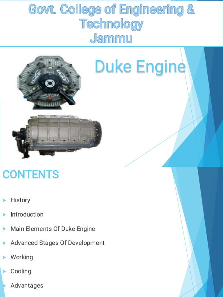 Duke Engine | PDF | Engines | Rotating Machines