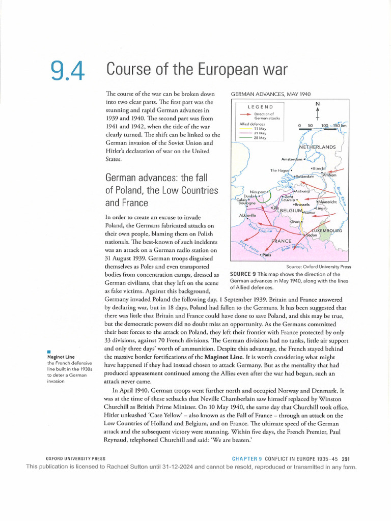 Summary Fall of Low Countries France | PDF