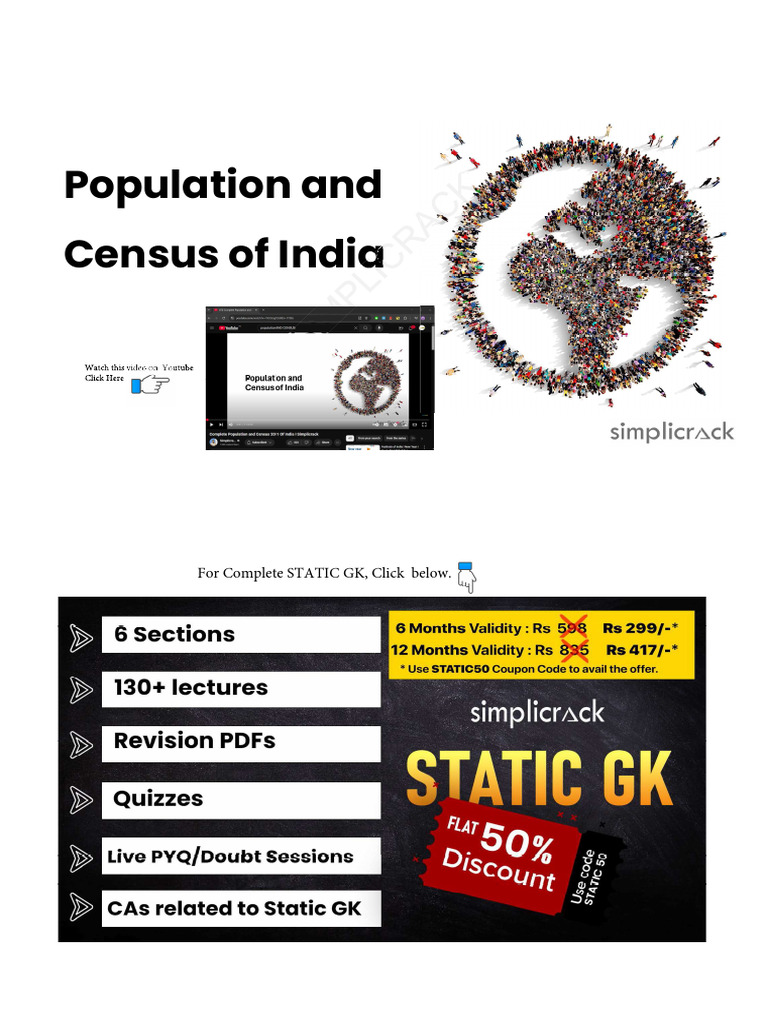 Population & Census of India | PDF | Languages Of India