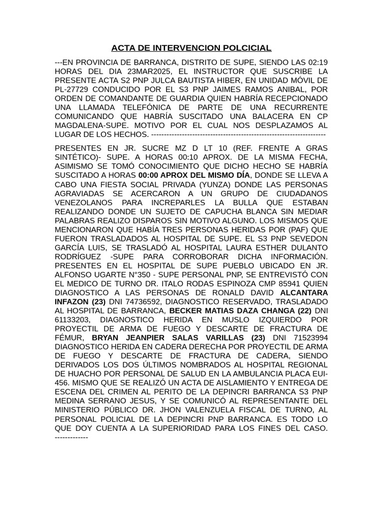 Magdalena Herido Por PAF | PDF