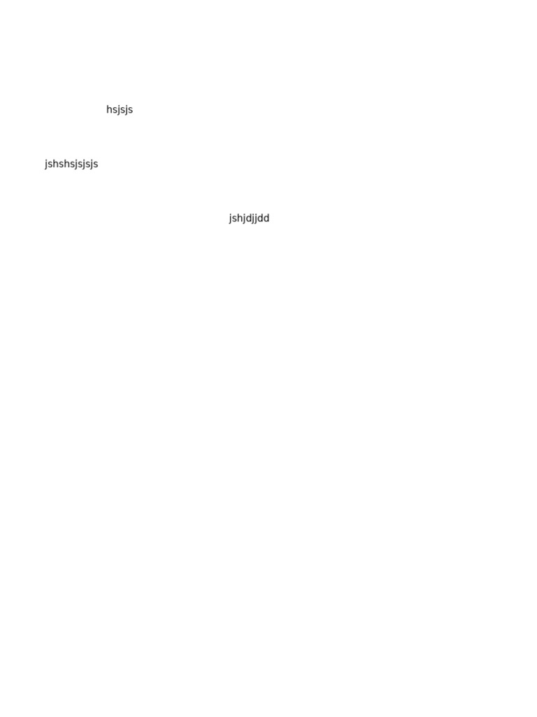 Hsjsjs | PDF
