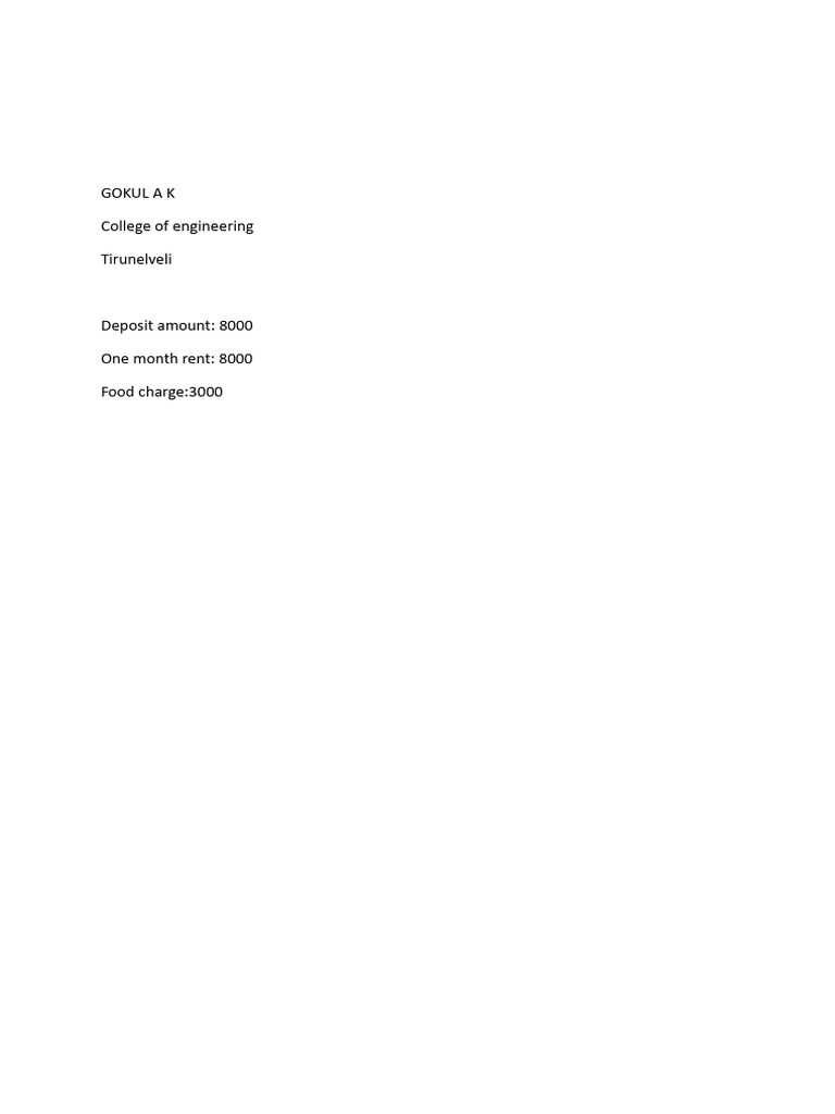 Food Charge | PDF