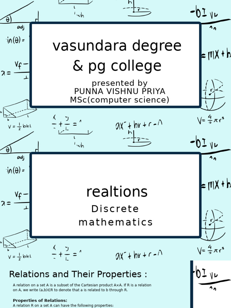 Numerical Expressions - Discrete Mathematics | PDF | Vertex (Graph Theory) | Matrix (Mathematics)