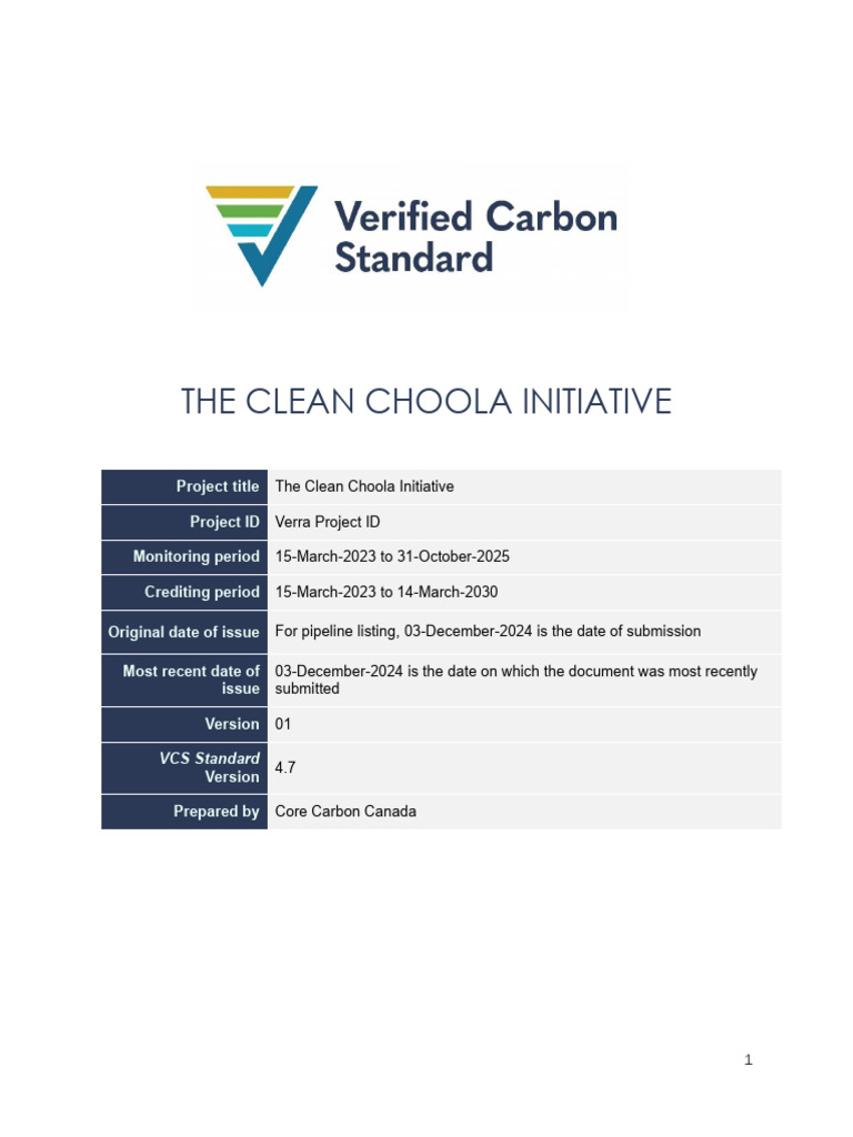 Clean Choola Initiative: Improved Cookstoves | PDF | Environmental ...