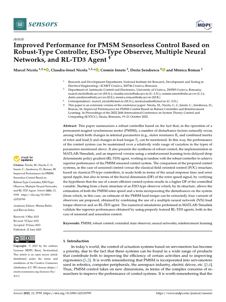 Paper 7 Improved Performance For Pmsm Sensorless Control Based On