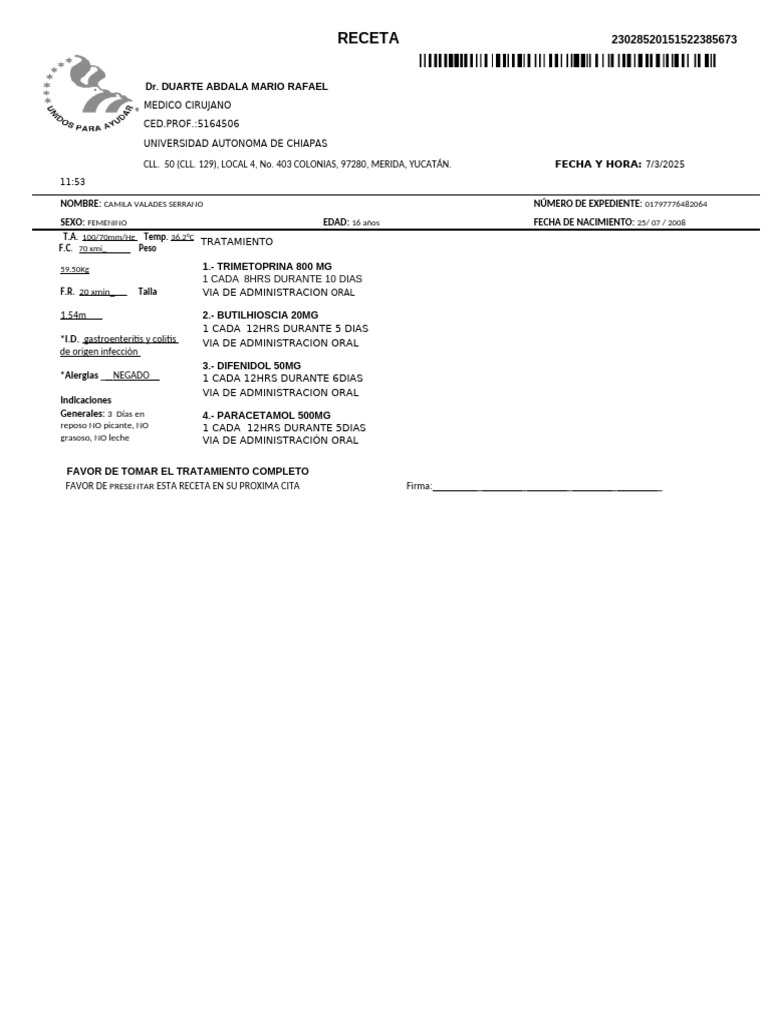 Receta Del Simi Mia | PDF | Drogas | Ciencias de la Salud