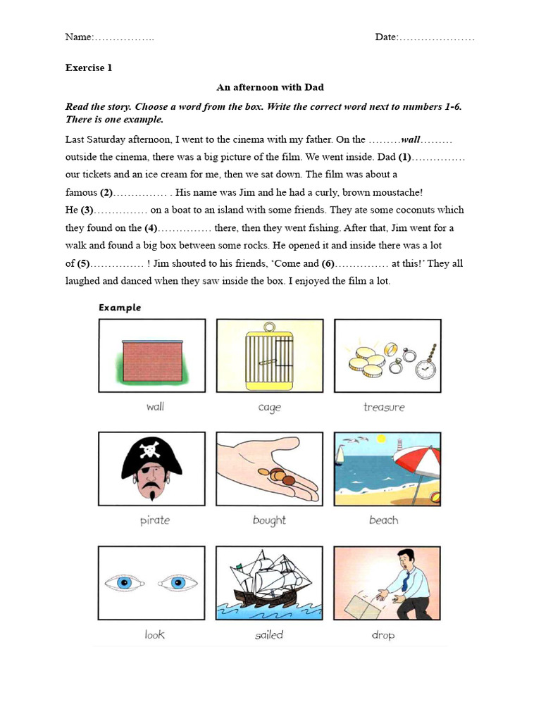 Reading Practice 1 - A1 | PDF