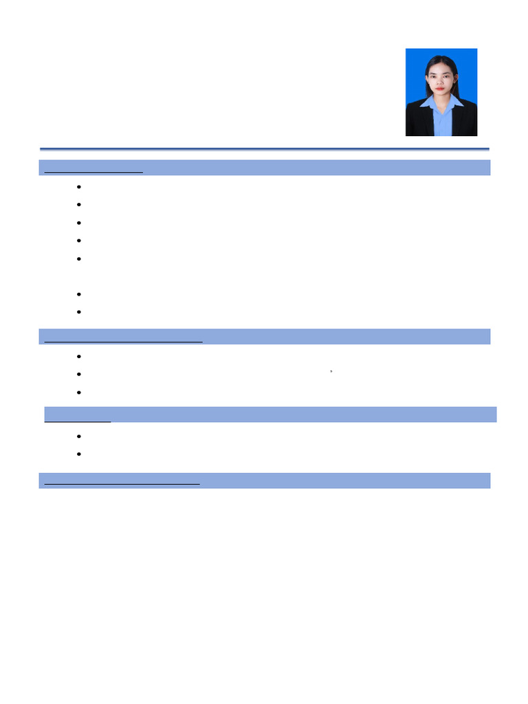 CV of Oeun Liza for Sales Position | PDF