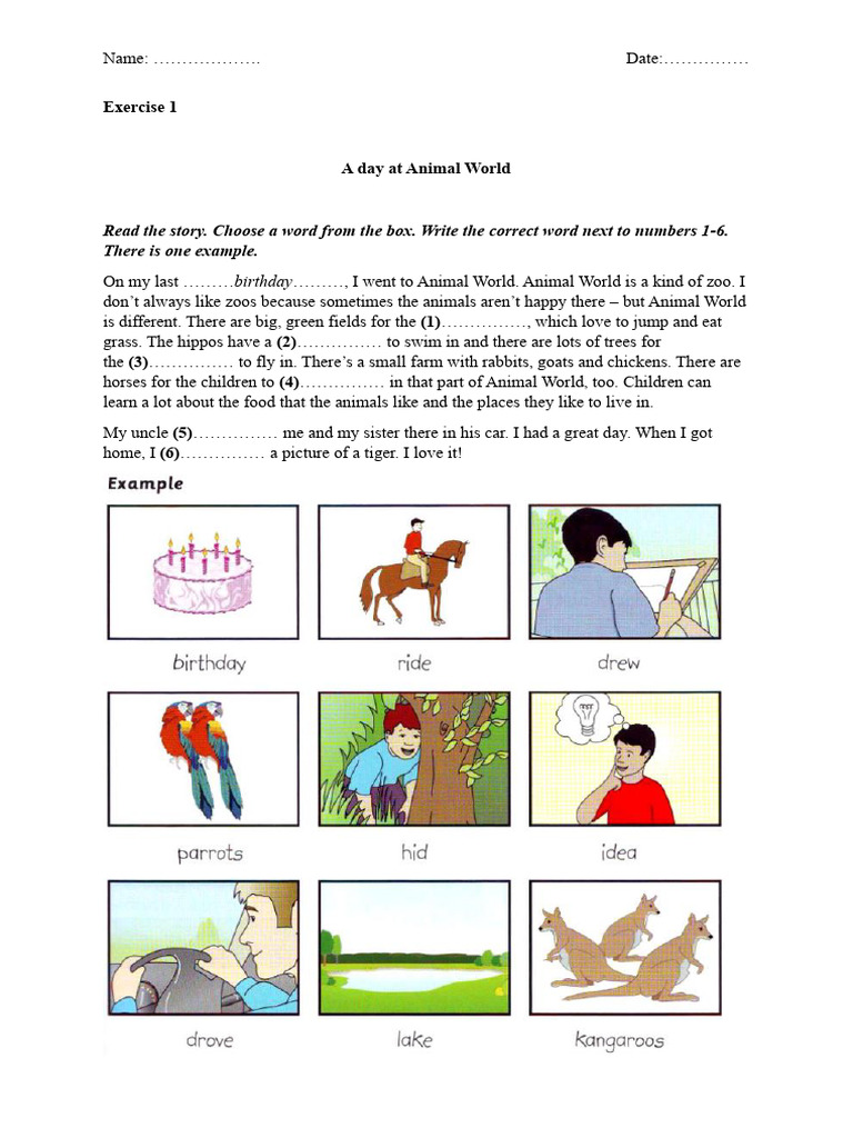 Reading Practice 2 - A2 | PDF