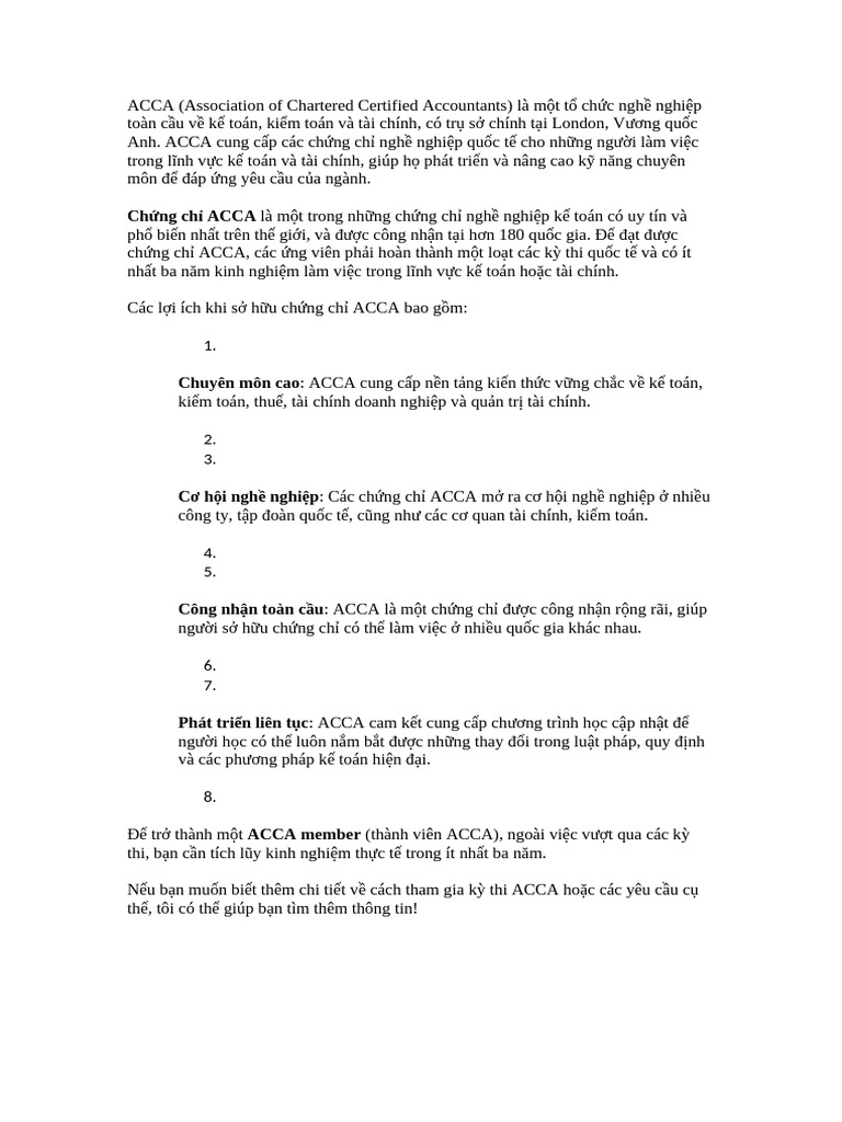 ACCA | PDF