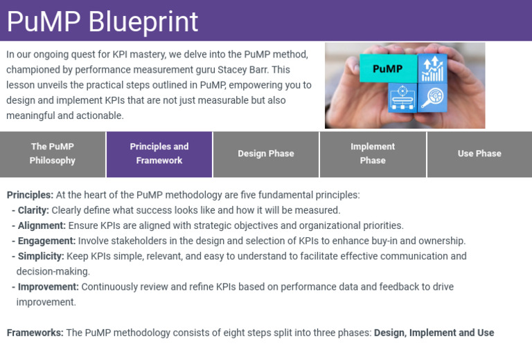 1.2approaches To KPI Design-PuMP Blueprint-Cropped | PDF
