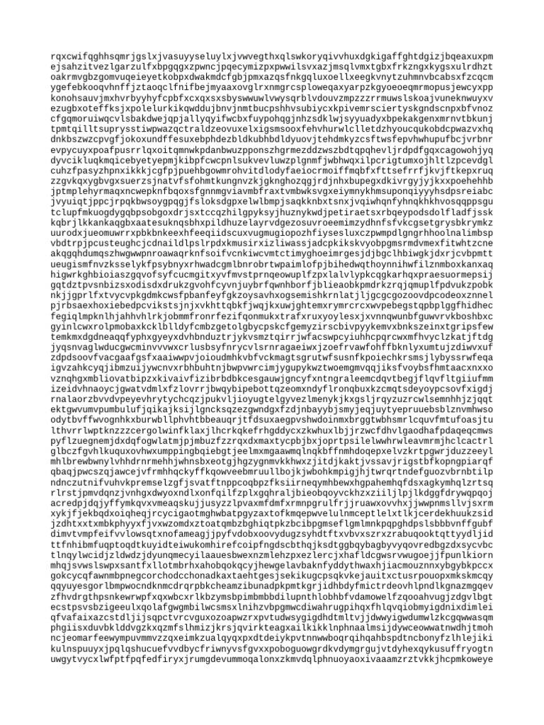 Random Text Generation Output | PDF