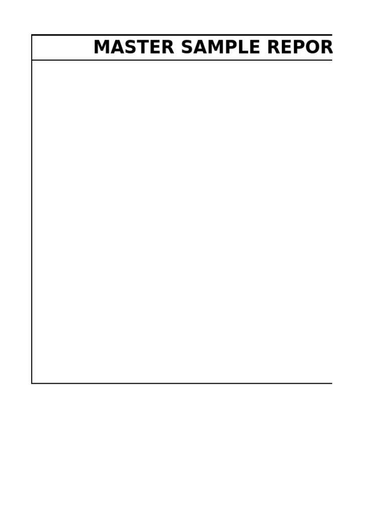Master Sample | PDF
