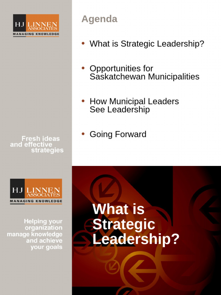 Strategic Leadership for Municipalities | PDF