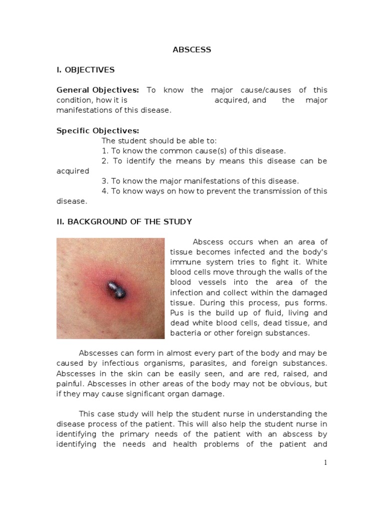Abscess Case Pre Final | PDF | Lymphatic System | Lymph