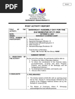 Post Activity Report Submitted 2024 | PDF