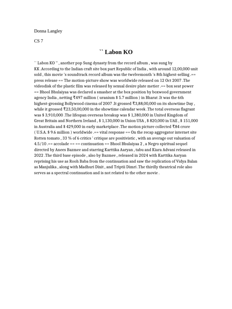 6 '' Labon KO | PDF