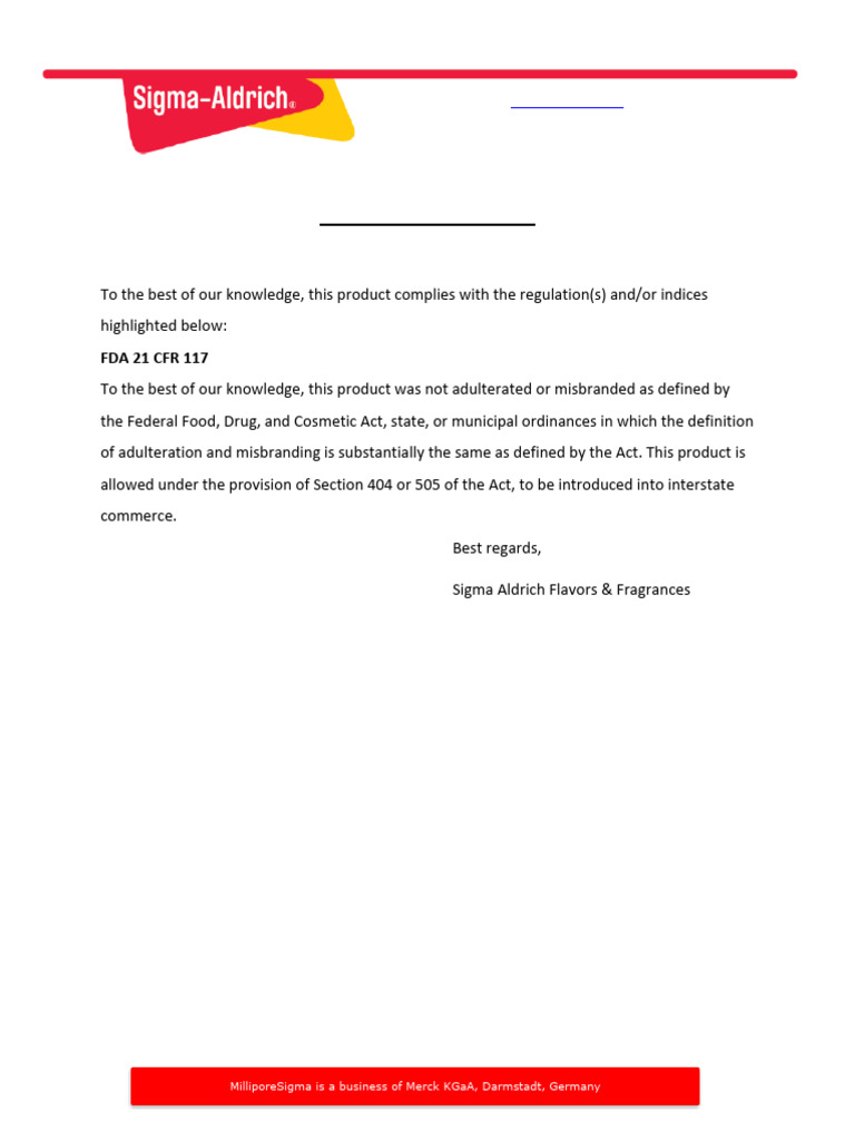 Regulatory statement | PDF