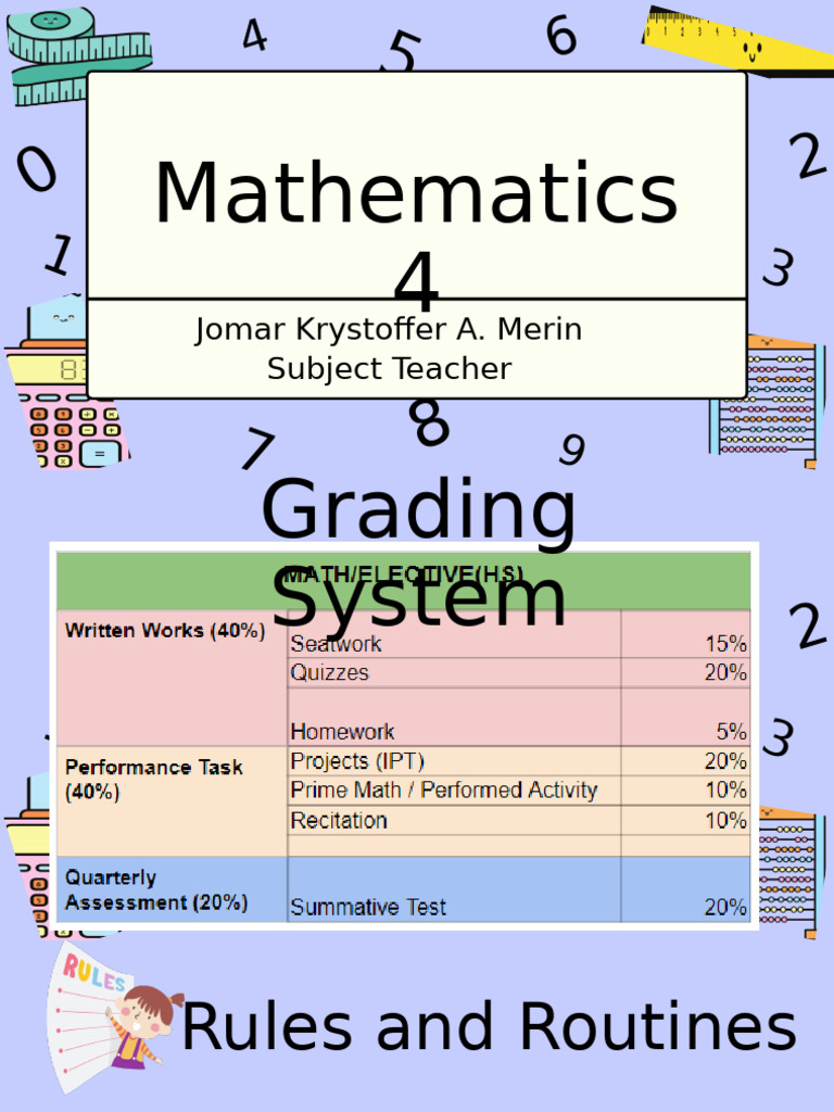 Mathematics 4 Lesson 1 | PDF | Mathematics | Learning