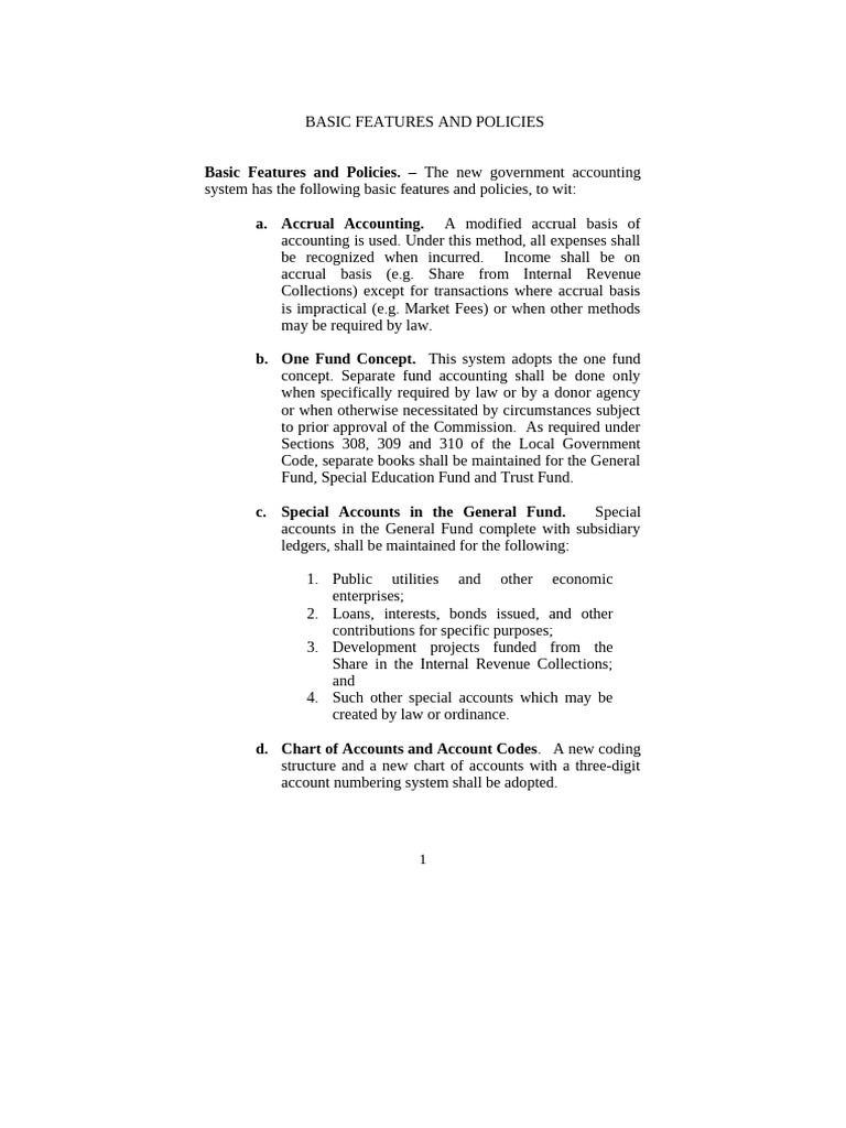 Government Accounting System Policies | PDF | Fund Accounting | Expense